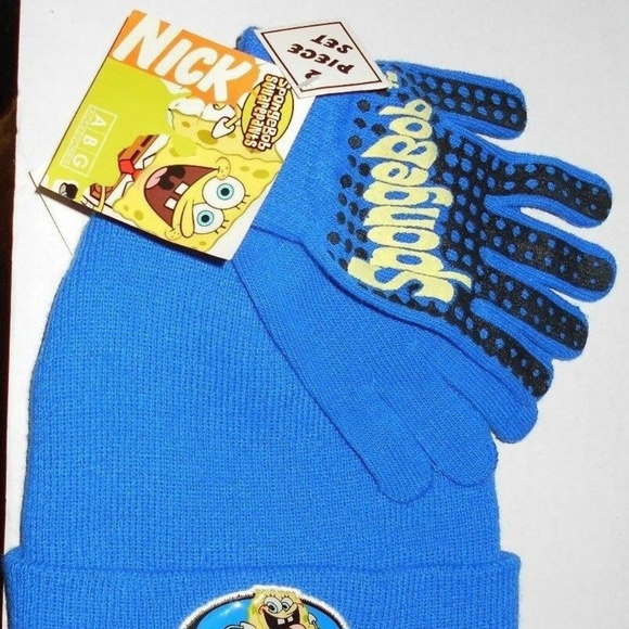 SpongeBob Squarepants | Accessories | Vintage Rare 2 Piece Winter Hat ...